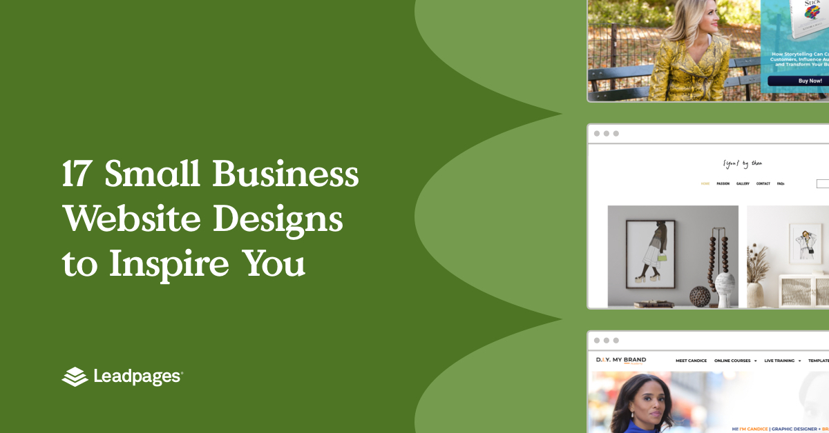 17 Awesome Small Business Website Designs | Leadpages Blog